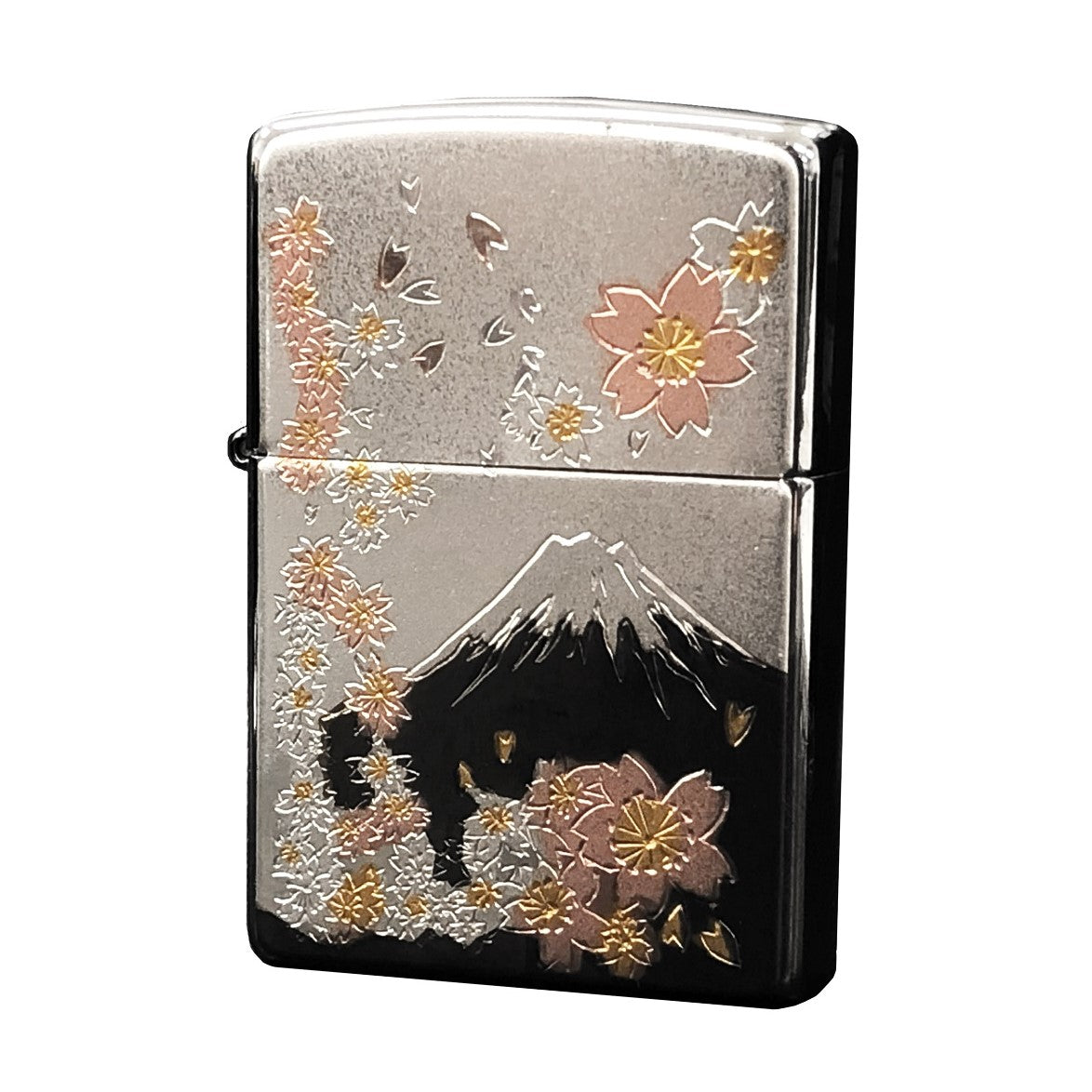 Zippo Electroforming Sakura and Mount Fuji